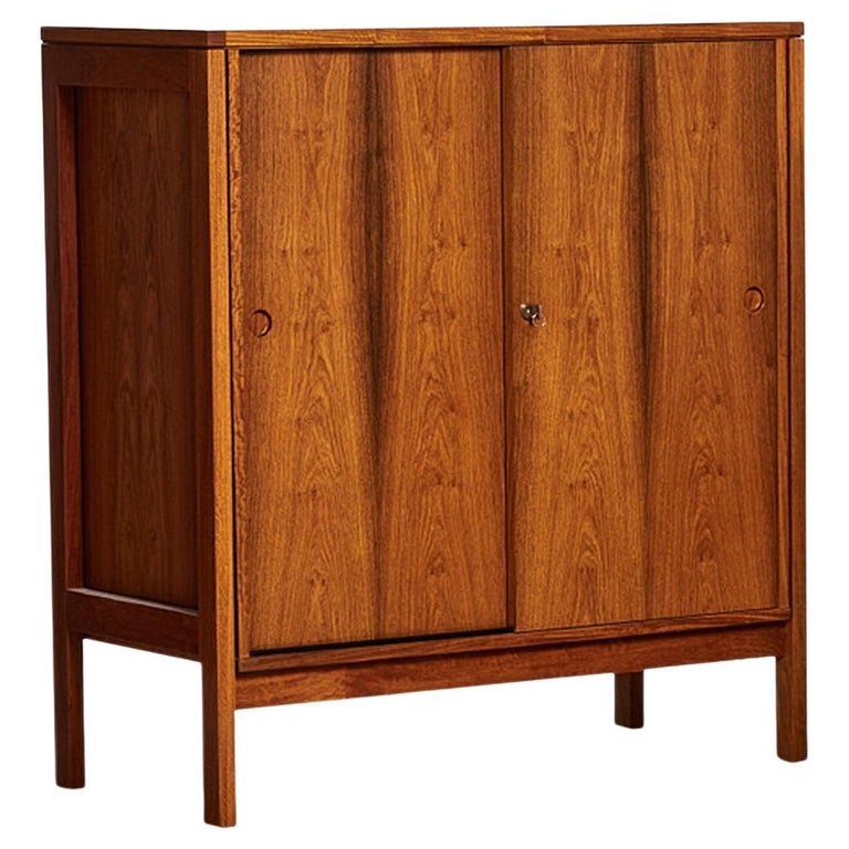 Rosewood Cabinet with Checkerboard Top by Gorm Christensen For Sale at ...
