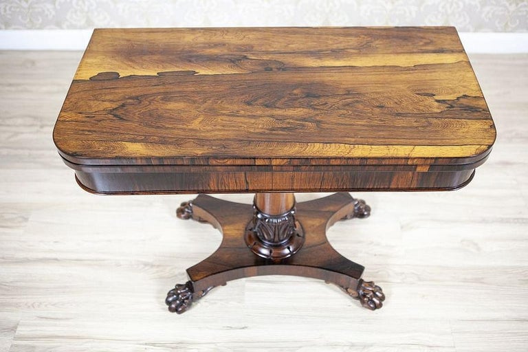 Fold-out Rosewood Card Table from the Turn of the 19th and 20th ...