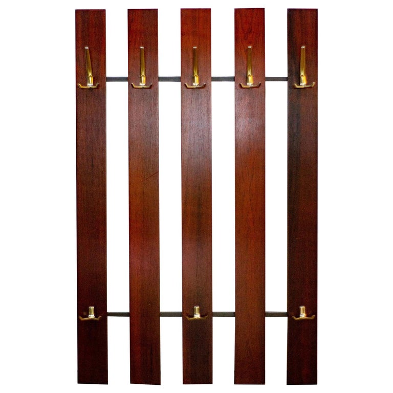 Rosewood Coat Rail at 1stDibs