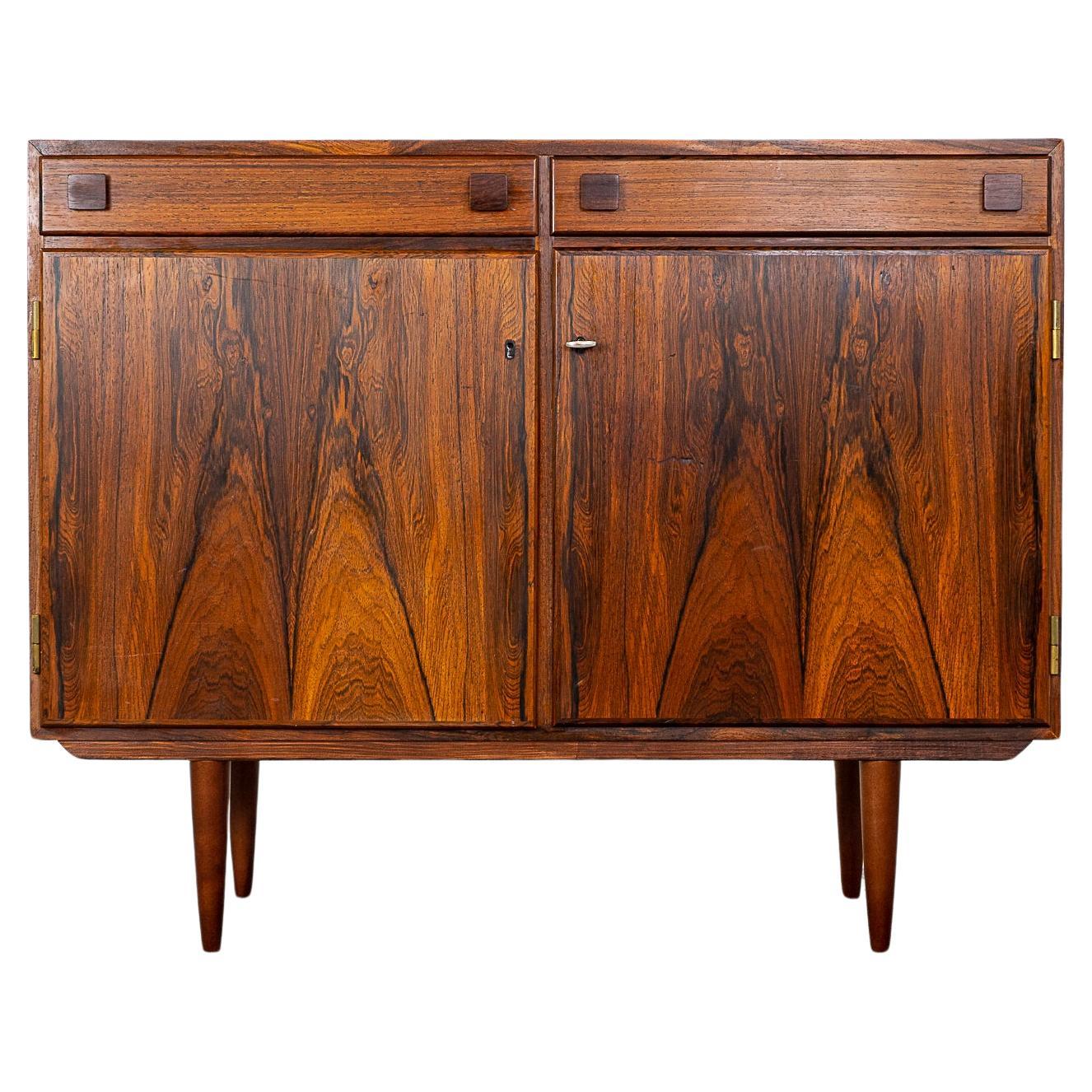 Vintage Danish Mid Century Modern Rosewood Corner Cabinet For Sale at ...