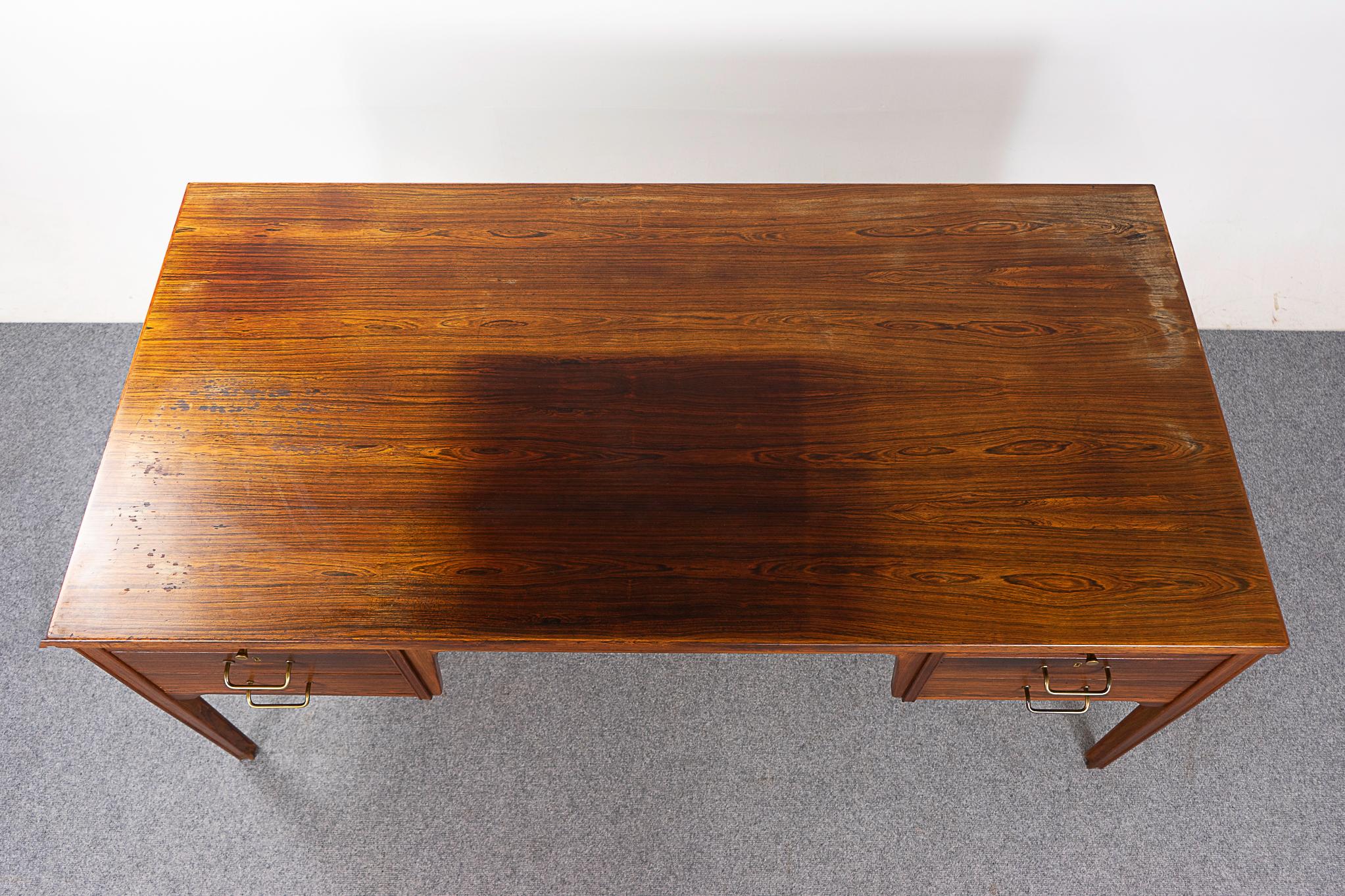 Rosewood Danish Writing Desk For Sale at 1stDibs
