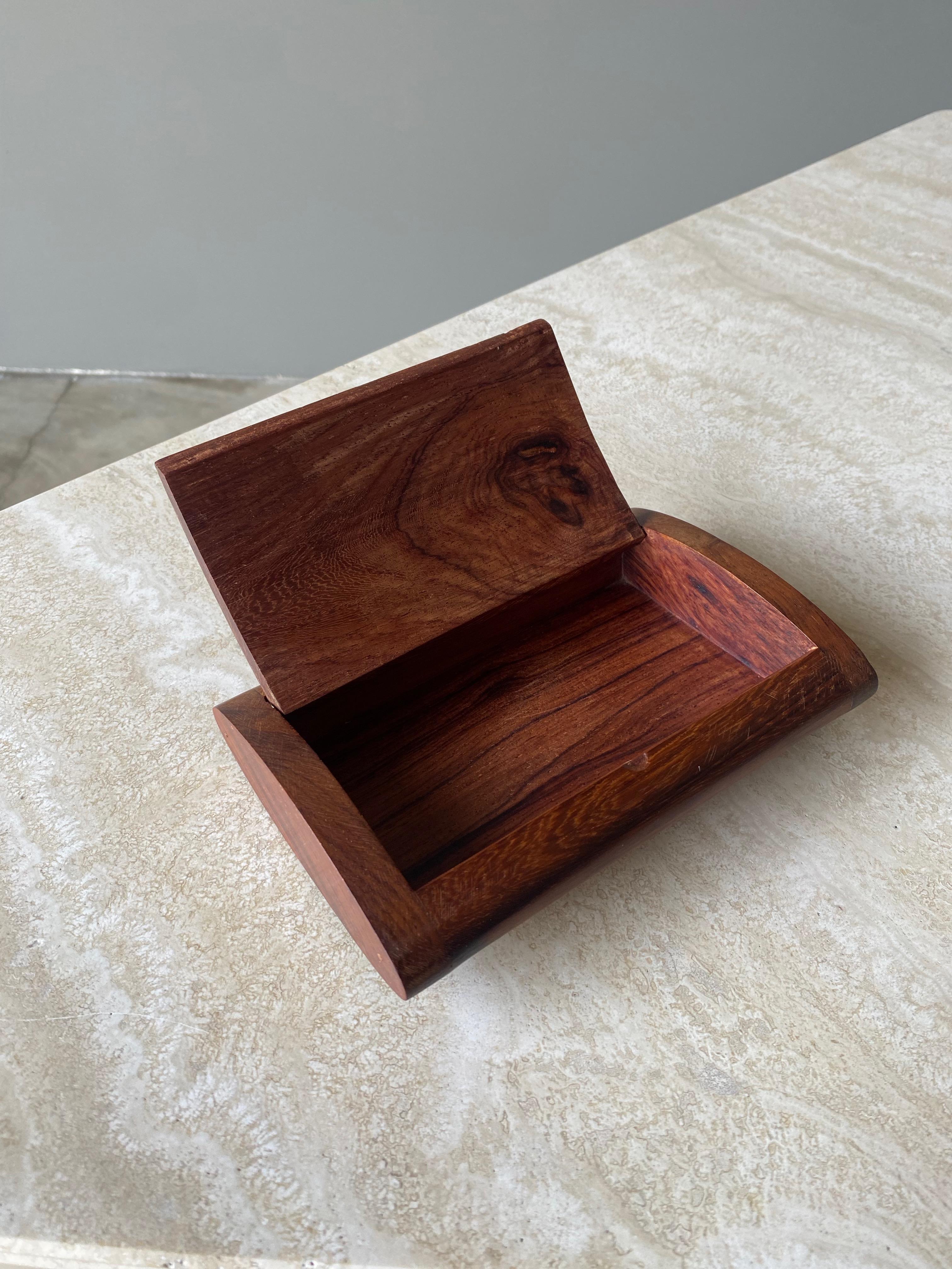 Rosewood Decorative Trinket Box, 1970s For Sale at 1stDibs