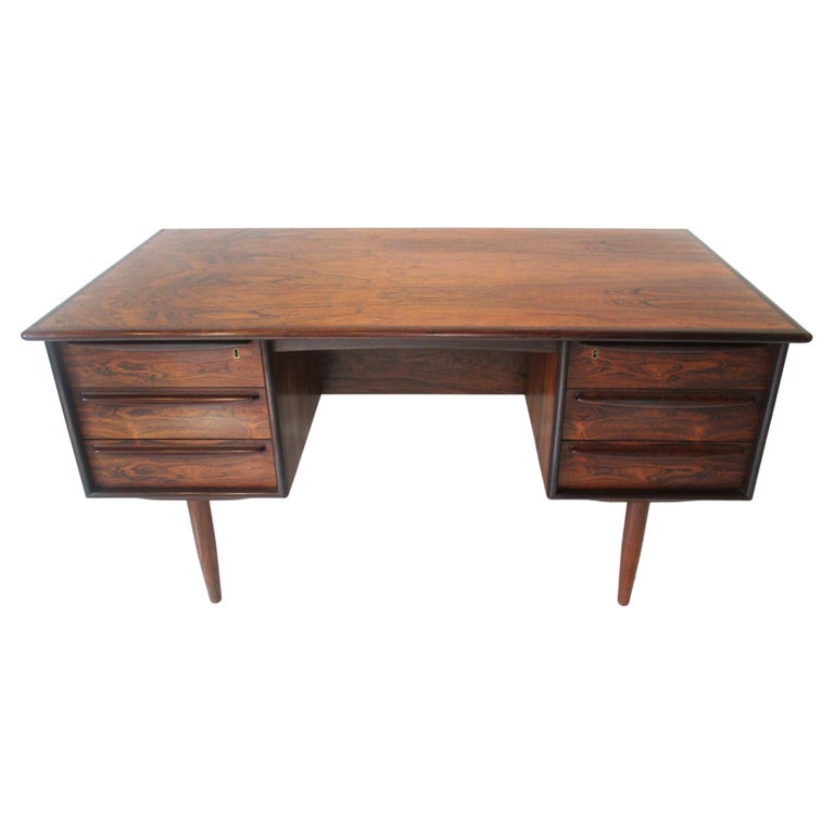 Rosewood Desk W/ Bookcase Back by Svend A. Madsen for Falster Denmark ...