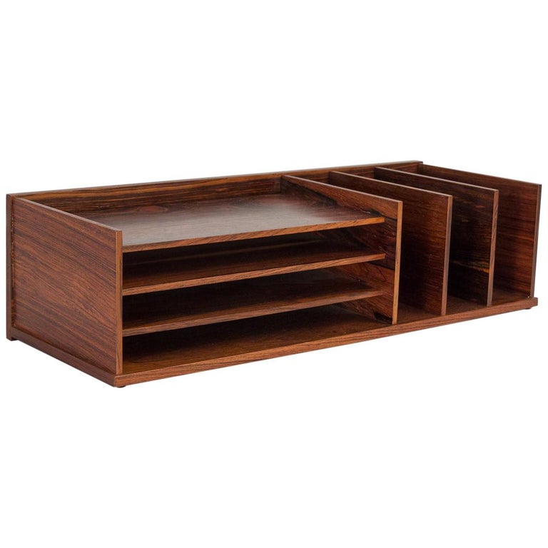 Rosewood Desktop Organizer by Georg Petersens at 1stDibs