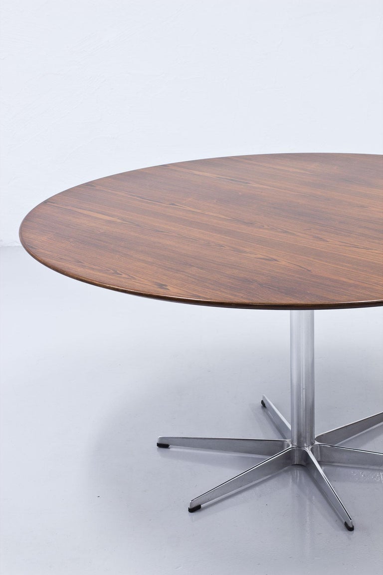 Rosewood Dining Table by Arne Jacobsen for Fritz Hansen, 1968 at 1stDibs