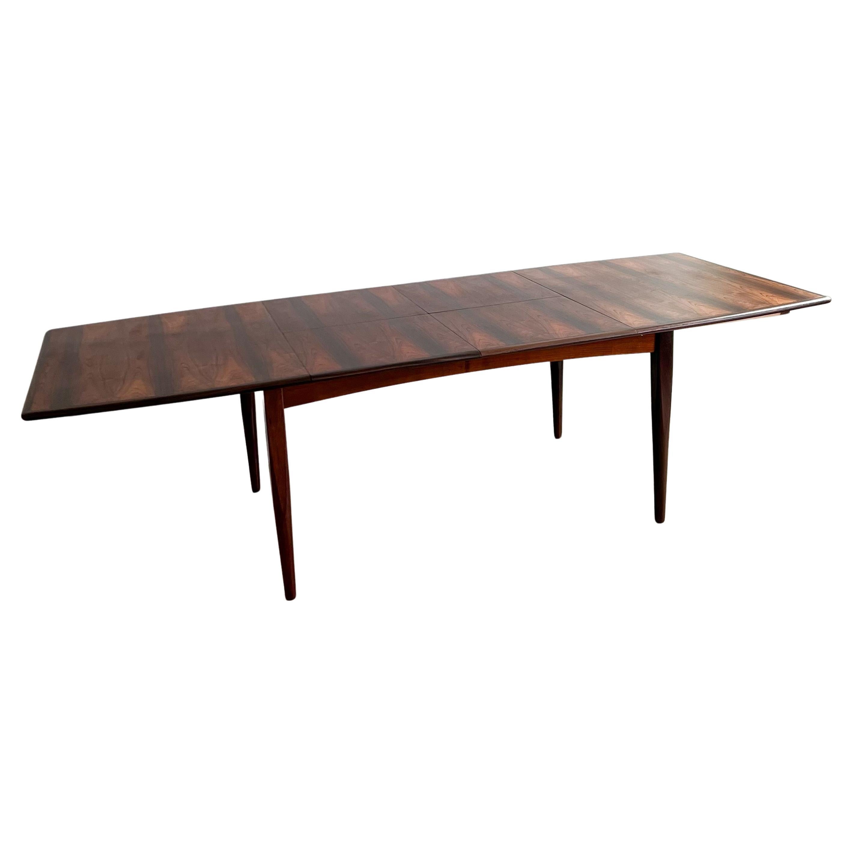 Rosewood Dining Table w/ 2 Butterfly Leaves by Falster For Sale at 1stDibs
