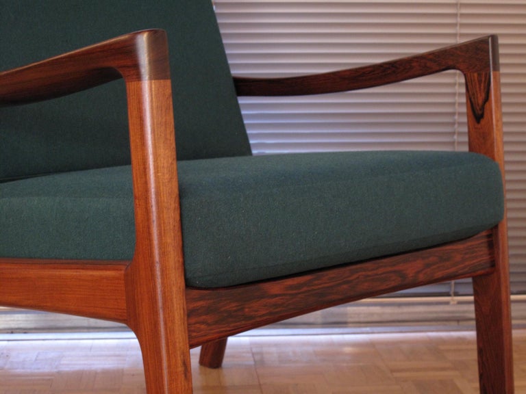 Rosewood Edition Ole Wanscher Senator Chair For France and Son at 1stDibs