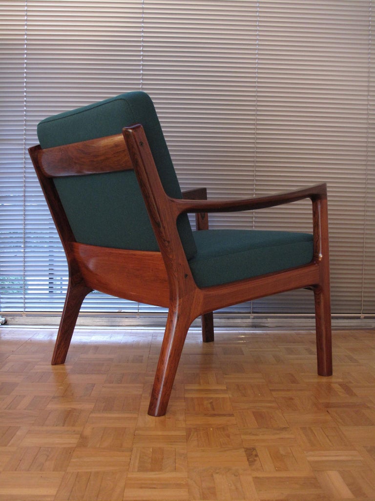 Rosewood Edition Ole Wanscher Senator Chair For France and Son at 1stDibs