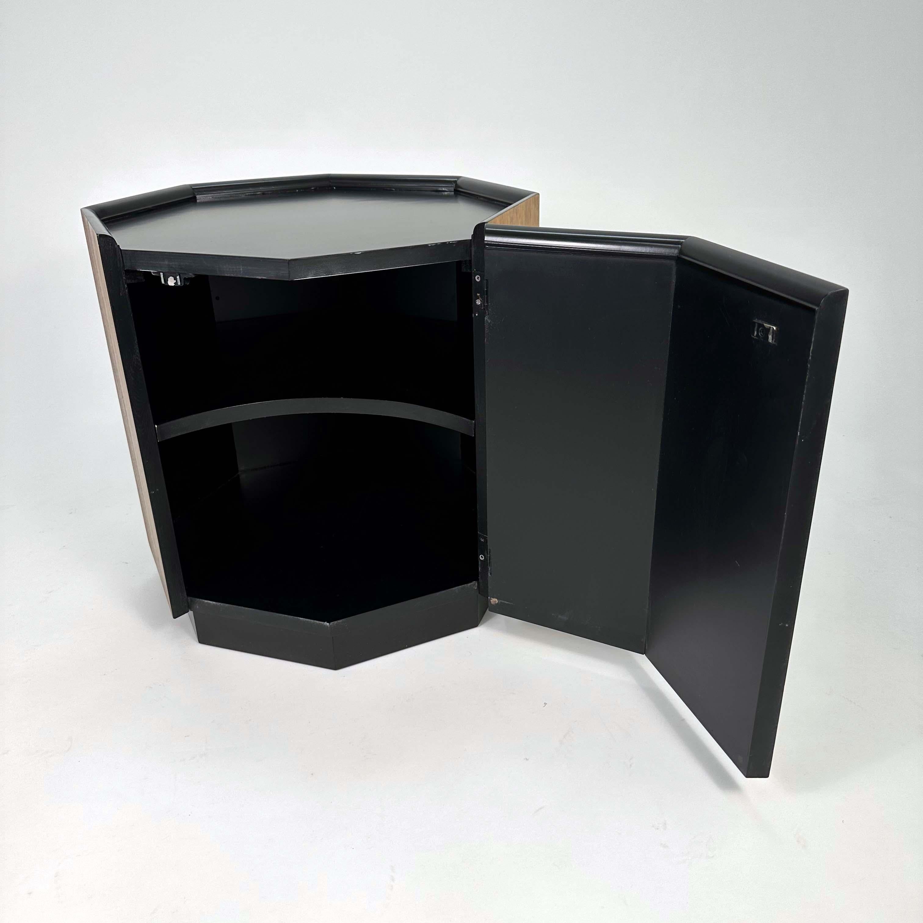 Rosewood End Table with Concealed Door For Sale at 1stDibs