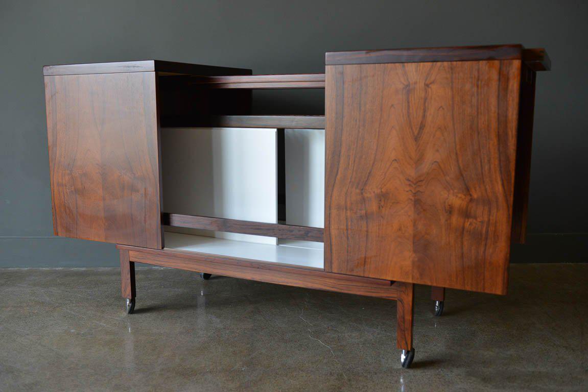 Rosewood Expandable Bar Cart by Niels Erik Glasdam Jensen, Denmark ...