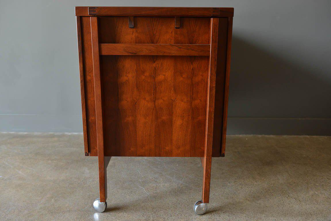 Rosewood Expandable Bar Cart by Niels Erik Glasdam Jensen, Denmark ...