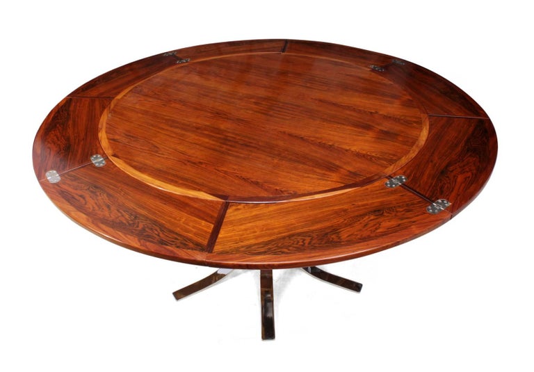 Rosewood Lotus Flip-Flap Table by Dyrlund at 1stDibs | dyrlund flip ...