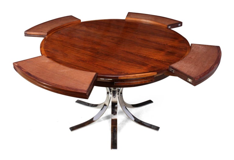 Rosewood Lotus Flip-Flap Table by Dyrlund at 1stDibs | dyrlund flip ...