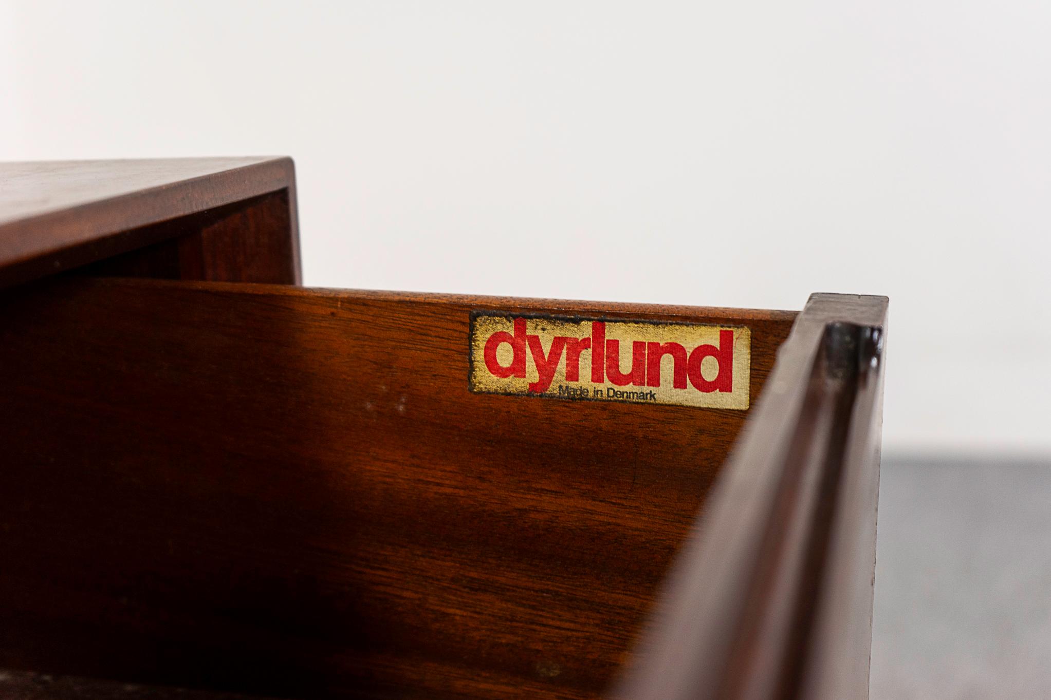 Rosewood Mid-Century Bedside Table by Drylund For Sale at 1stDibs