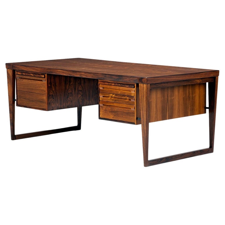 Rosewood Model 70 Desk by Kai Kristiansen for Feldballes Møbelfabrik ...