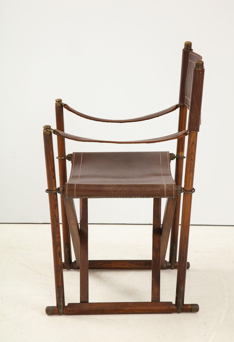 Teak Mogens Koch MK-16 Safari Chair For Sale at 1stDibs