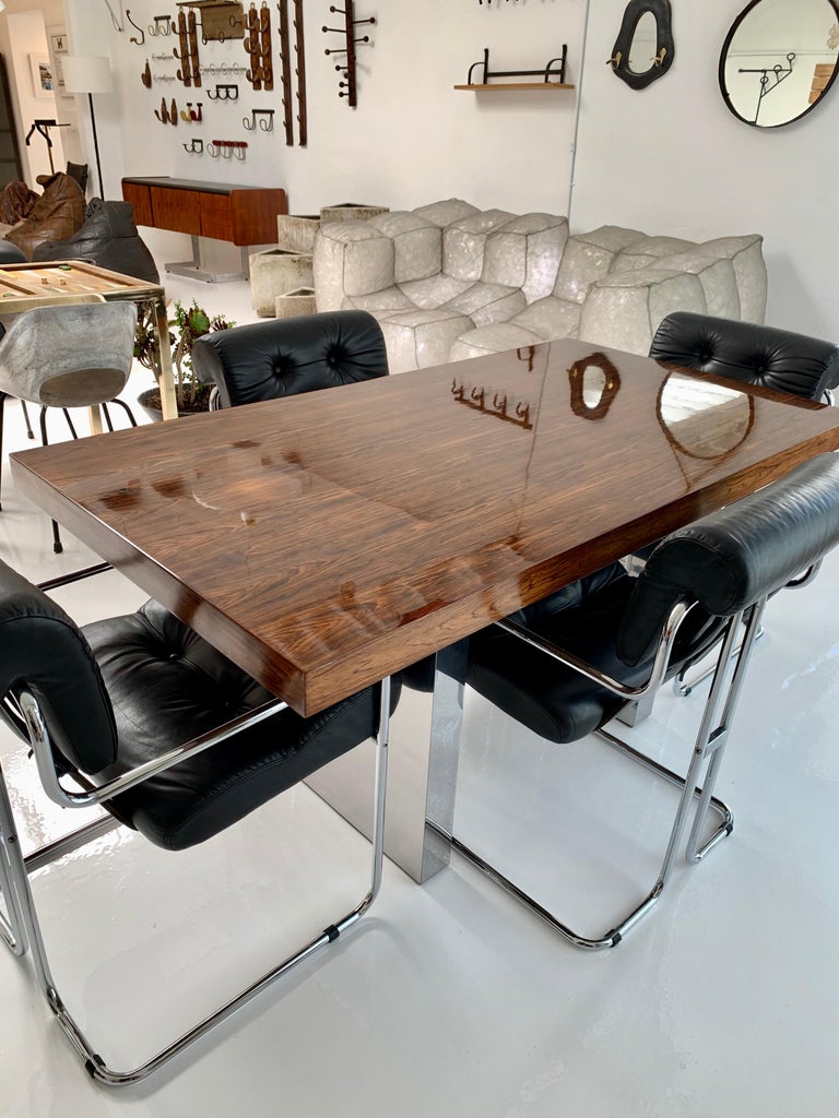 Rosewood Platform Desk by Roger Sprunger for Dunbar at 1stDibs