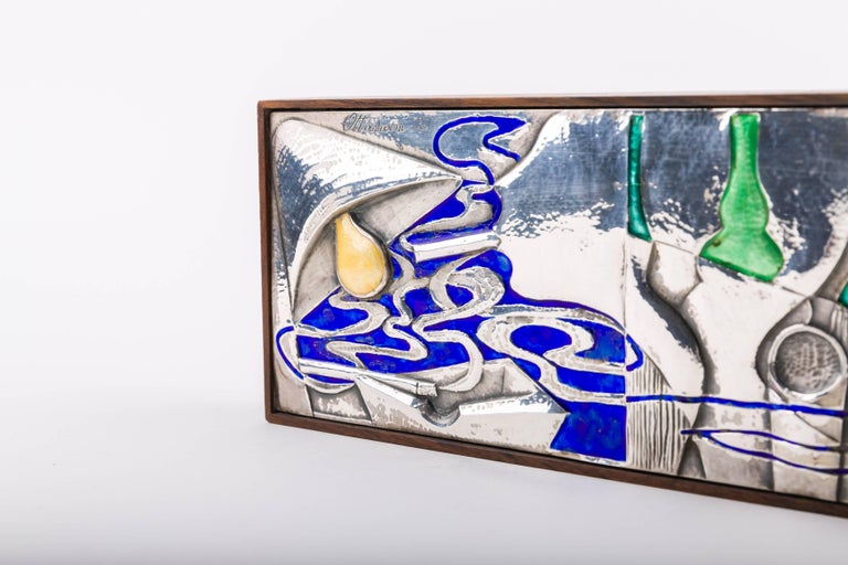 Rosewood, Silver and Enamel Box by Silversmith Ottaviani im Angebot bei ...