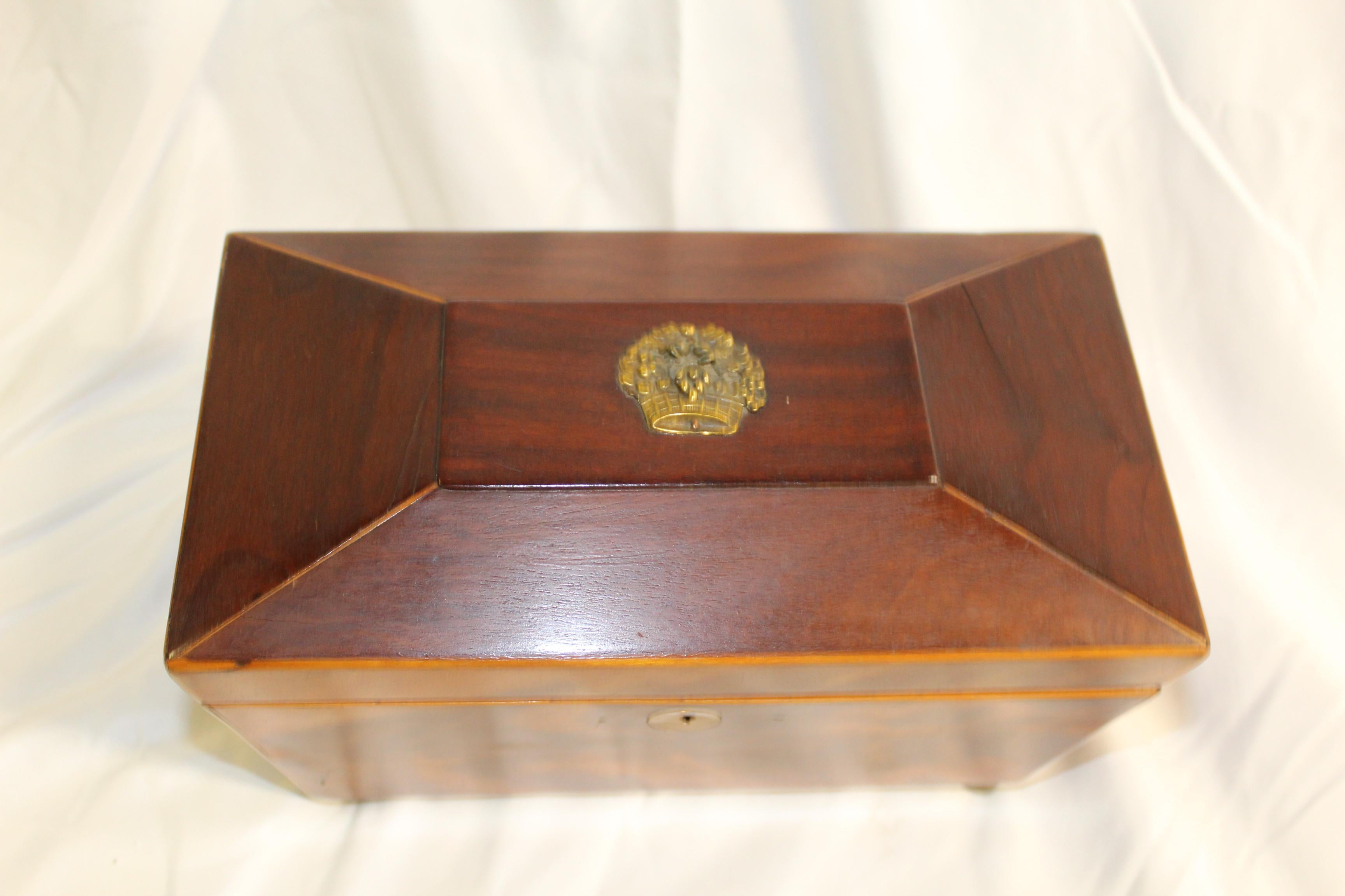 Rosewood Tea Caddy English at 1stDibs