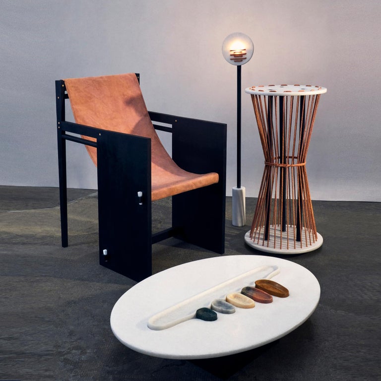 Roshnee Lamp, a Marble and Dyed Wood Floor Lamp, Matang and Natasha ...