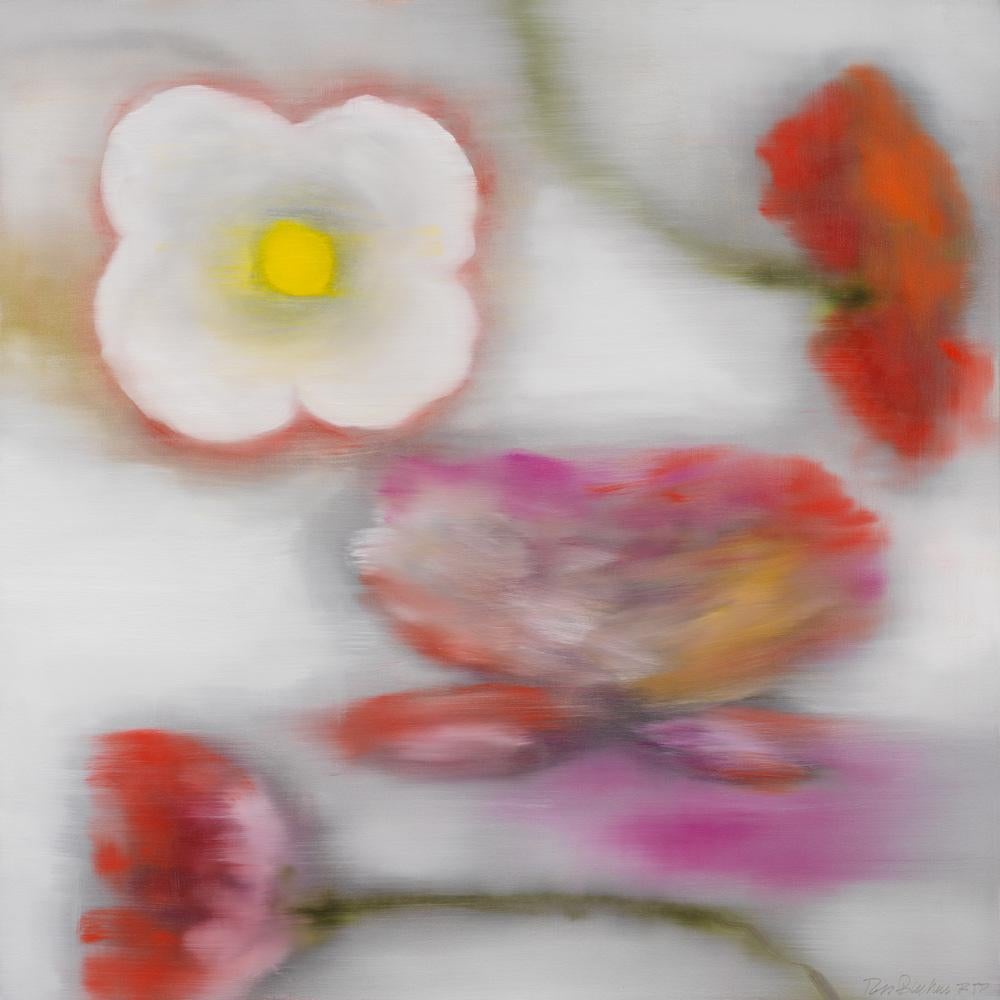 Ross Bleckner - Light Flower (C.T.) For Sale at 1stDibs