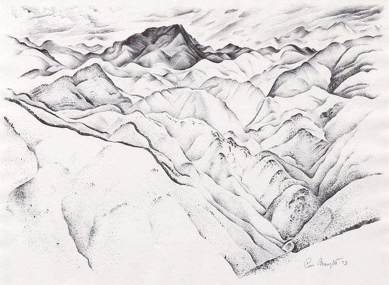 Ross Eugene Braught - 1930s Colorado Mountain Landscape Lithograph ...
