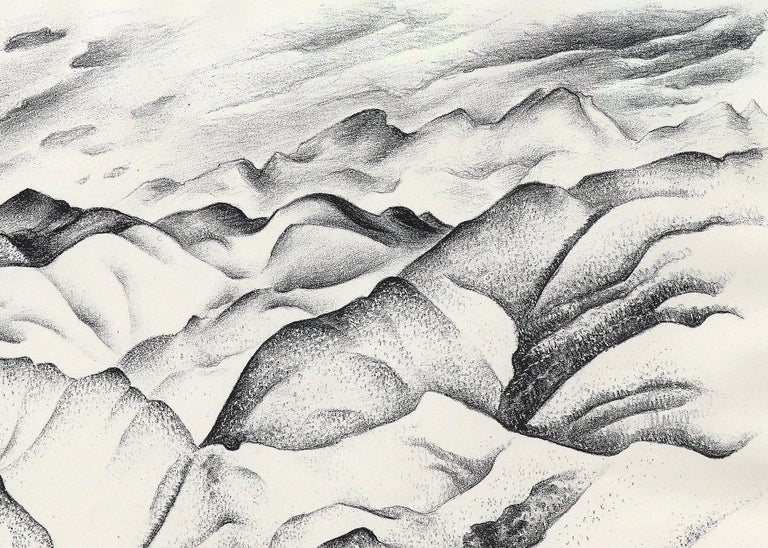 Ross Eugene Braught - 1930s Colorado Mountain Landscape Lithograph ...