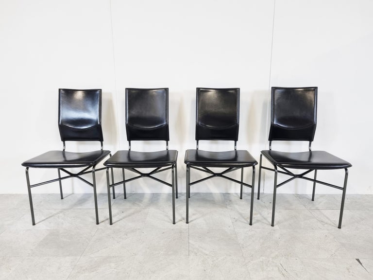 Ross Liteel for Matteo Grassi Set of 4 Dining Chairs, 1970s For Sale at ...