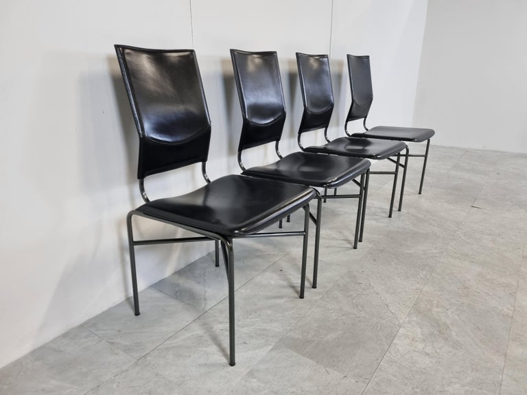 Ross Liteel for Matteo Grassi Set of 4 Dining Chairs, 1970s For Sale at ...
