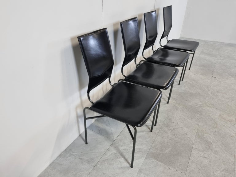 Ross Liteel for Matteo Grassi Set of 4 Dining Chairs, 1970s For Sale at ...