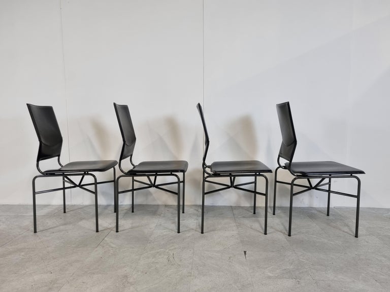 Ross Liteel for Matteo Grassi Set of 4 Dining Chairs, 1970s For Sale at ...