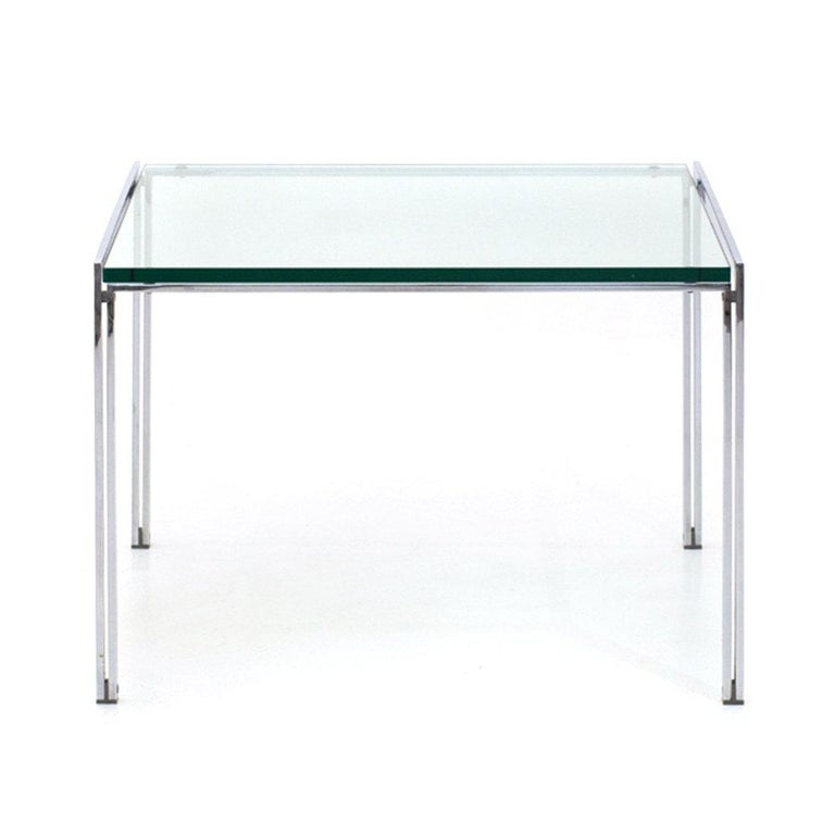 Ross Littell 'Luar' Knoll Design ICF Chrome Glass Coffee Table For Sale ...
