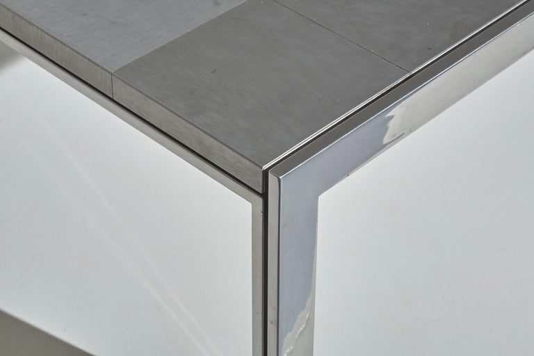 Ross Littell Stainless Steel ''Luar'' Coffee Table for Icf De Padova ...