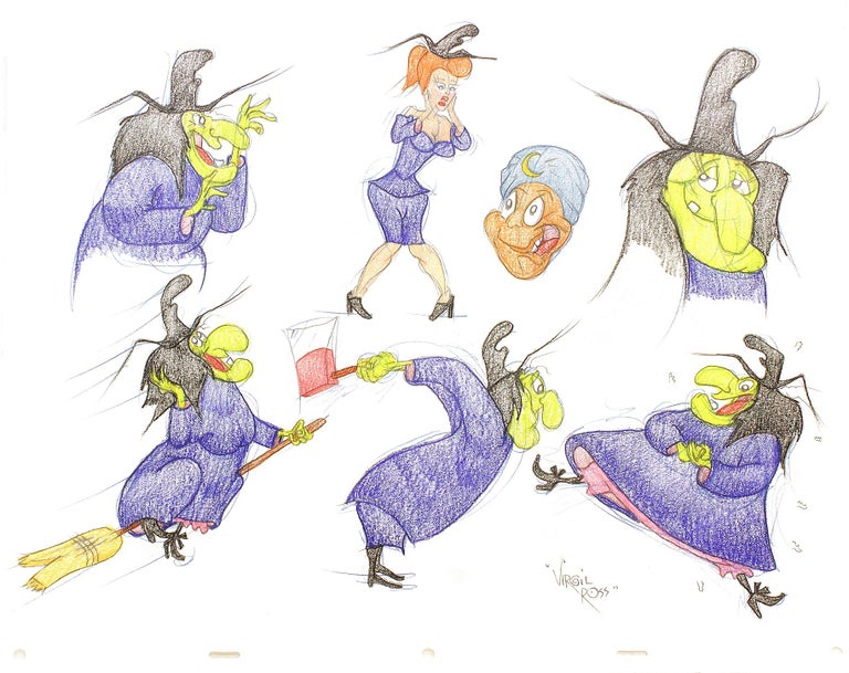 Ross, Virgil, Witch Hazel, 'Seven Original Drawings, circa 1990s' For ...