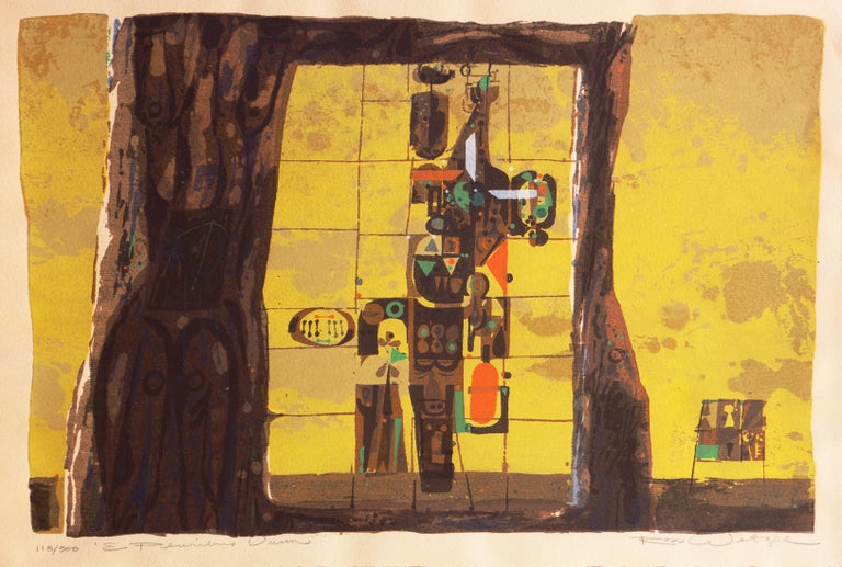 Ross Wetzel - 'E Pluribus Unum', Modernist Silk Screen, Walt Disney ...