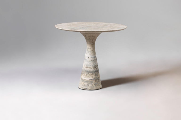 Rosso Lepanto Refined Contemporary Marble Low Round Table 36/100 For ...