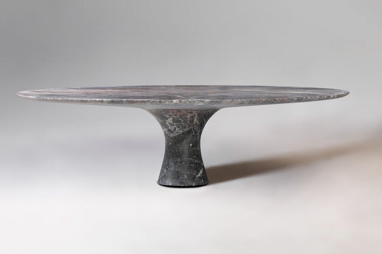 Rosso Lepanto Refined Contemporary Marble Oval Table 210/75 For Sale at ...