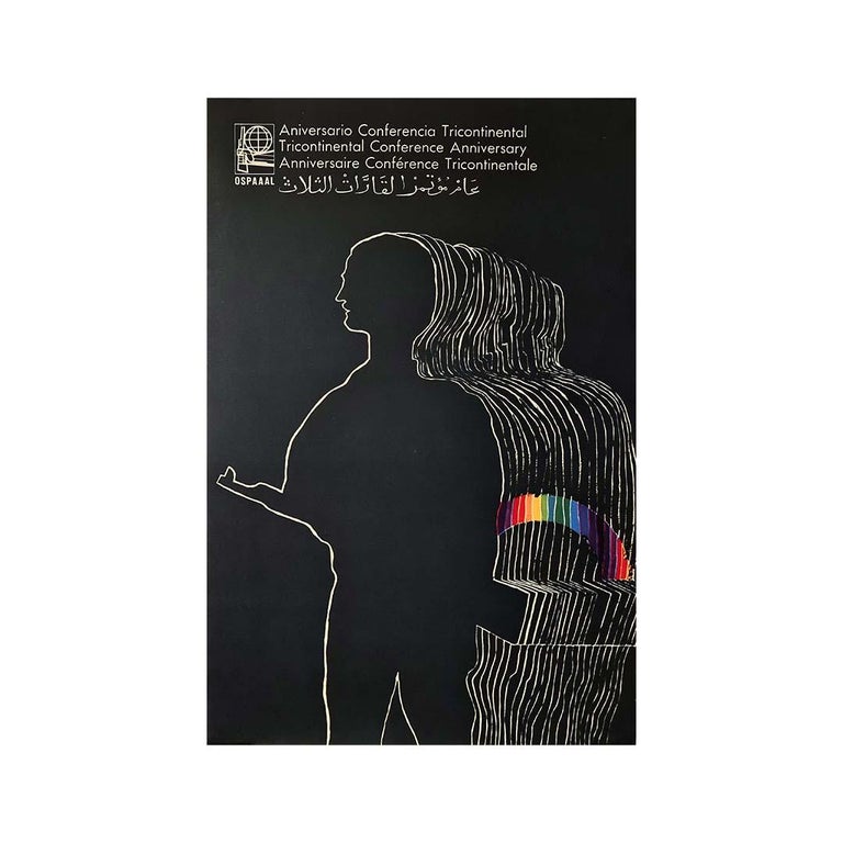 Rostgaard Alfredo - 1971 OSPAAAL original poster - 5th anniversary of ...