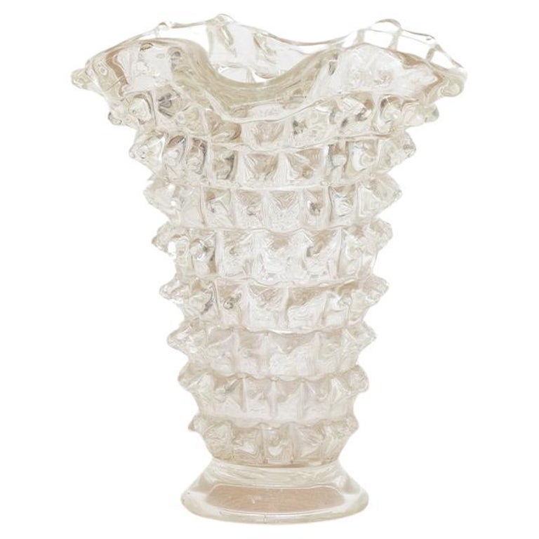Rostrato Glass Vase by Barovier at 1stDibs