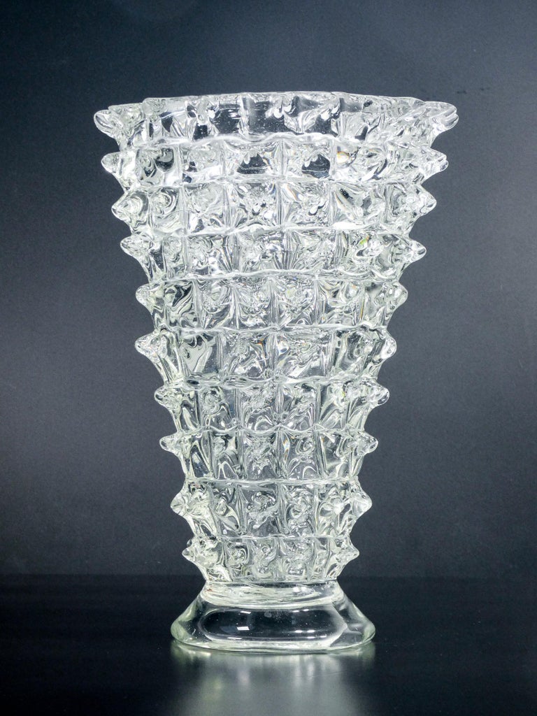 "Rostrato" Vase in Murano Blown Glass. Ercole Barovier, Italy, 1930s at ...