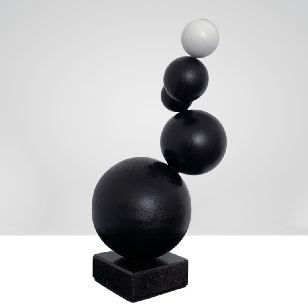 Mario DeNoto - Abstract Figure, Unique White Marble Sculpture by Mario ...