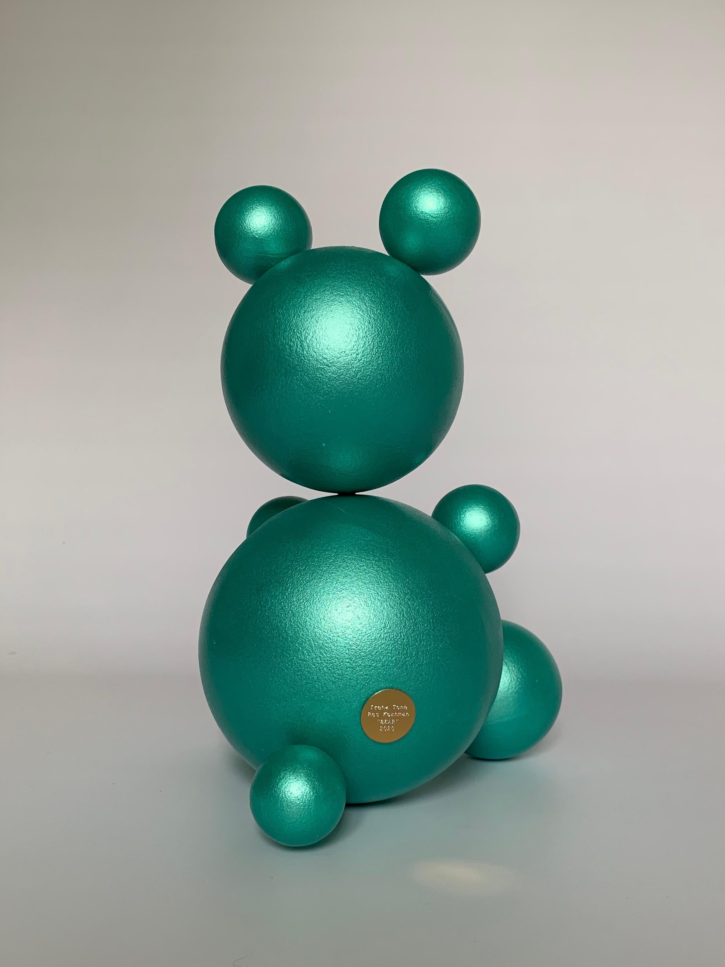 Rostyslav Kozhman - Steel EMERALD BEAR Animal Abstract Sculpture at ...