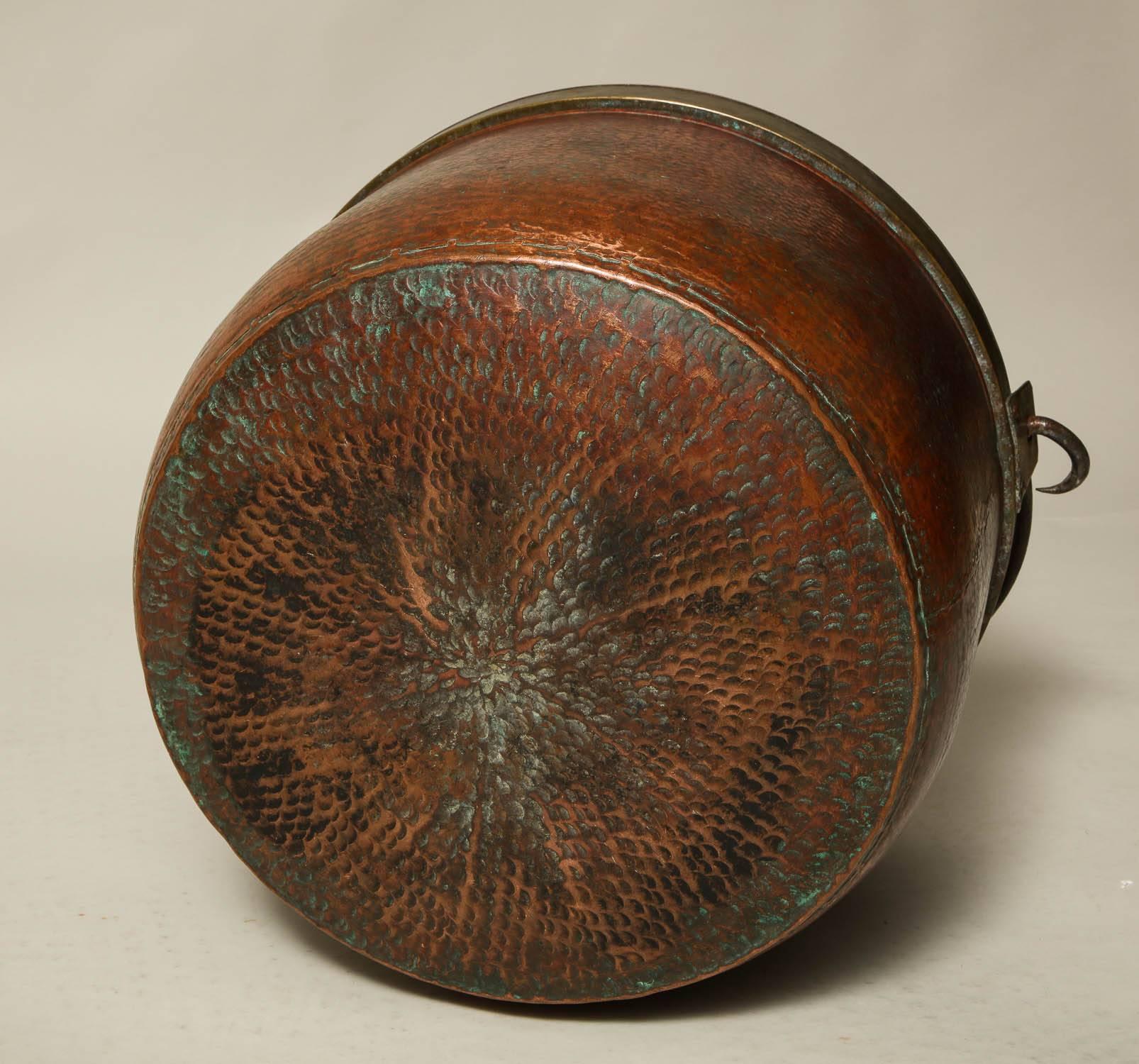 Rosy Copper Log Bucket at 1stDibs | copper log basket, large copper log ...