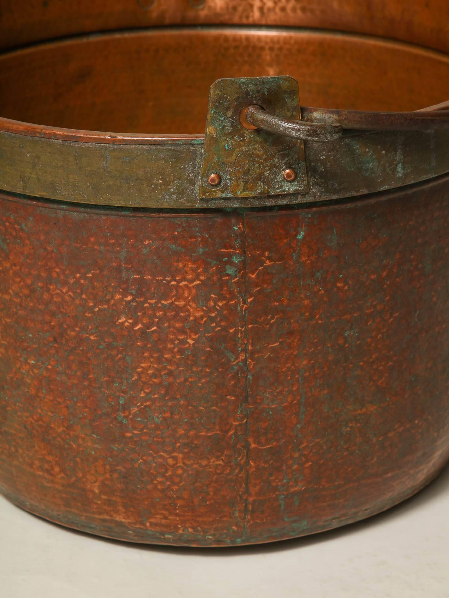 Rosy Copper Log Bucket at 1stDibs | copper log basket, large copper log ...