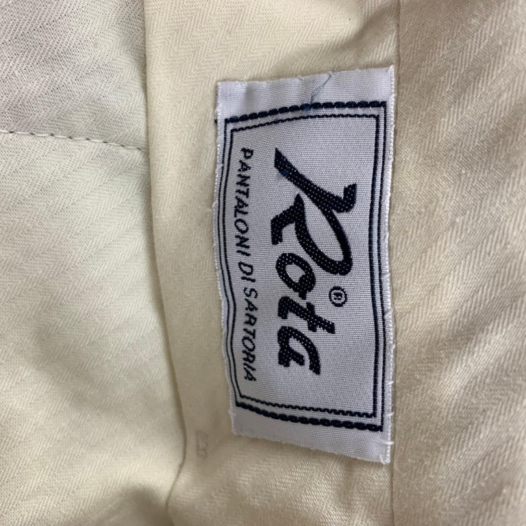 ROTA Size 36 Brown Corduroy Cotton Button Fly Dress Pants For Sale at ...