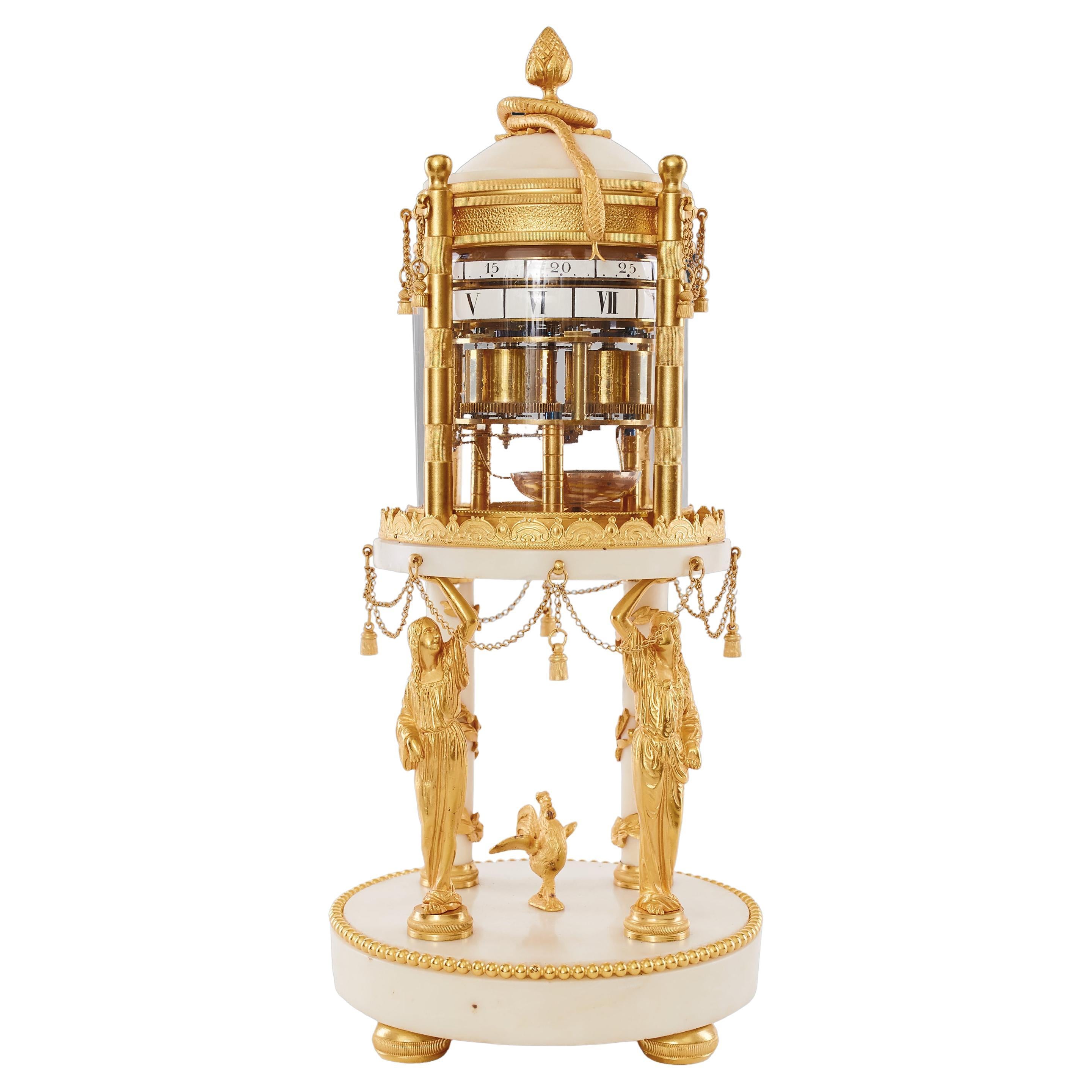 Neoclassical Louis XVI Period French Mantel Clock For Sale at 1stDibs