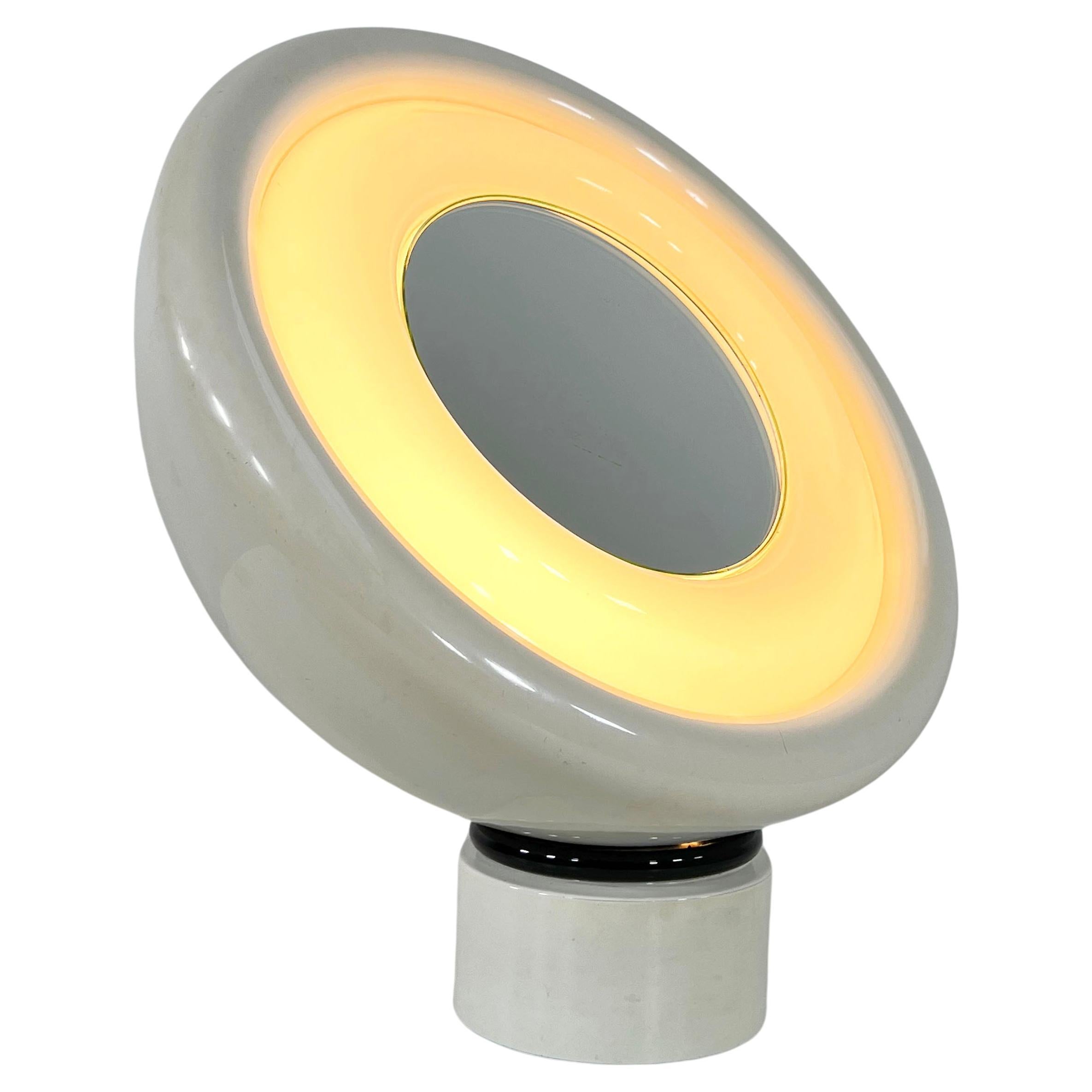 Rotating Mirror and Table Lamp by Elio Martinelli for Martinelli Luce ...