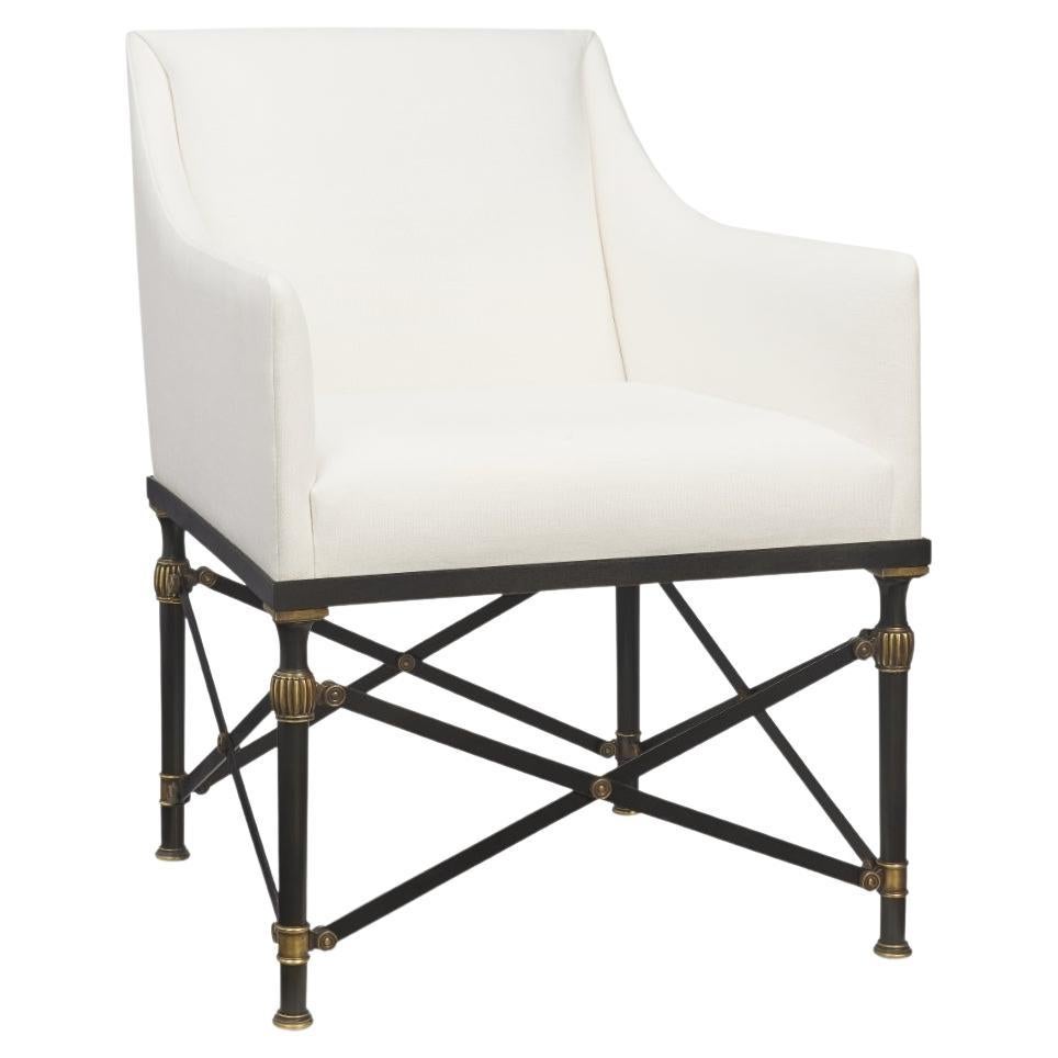 Gent console, french 50s w/octagonal corner, marble, tapered legs ...