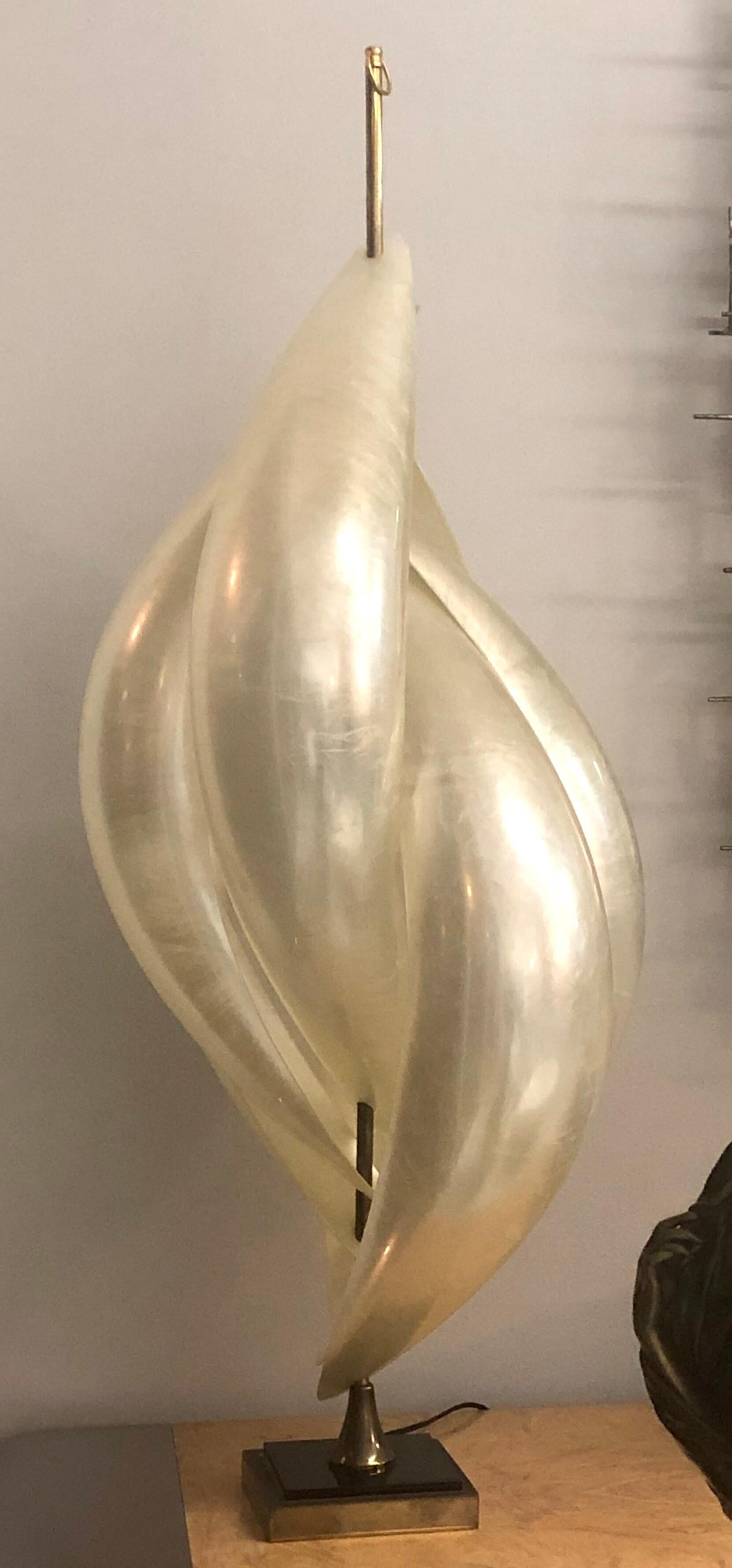 Rougier Monumental Pair of Modern Abstract Table Lamps, 1980s at 1stDibs