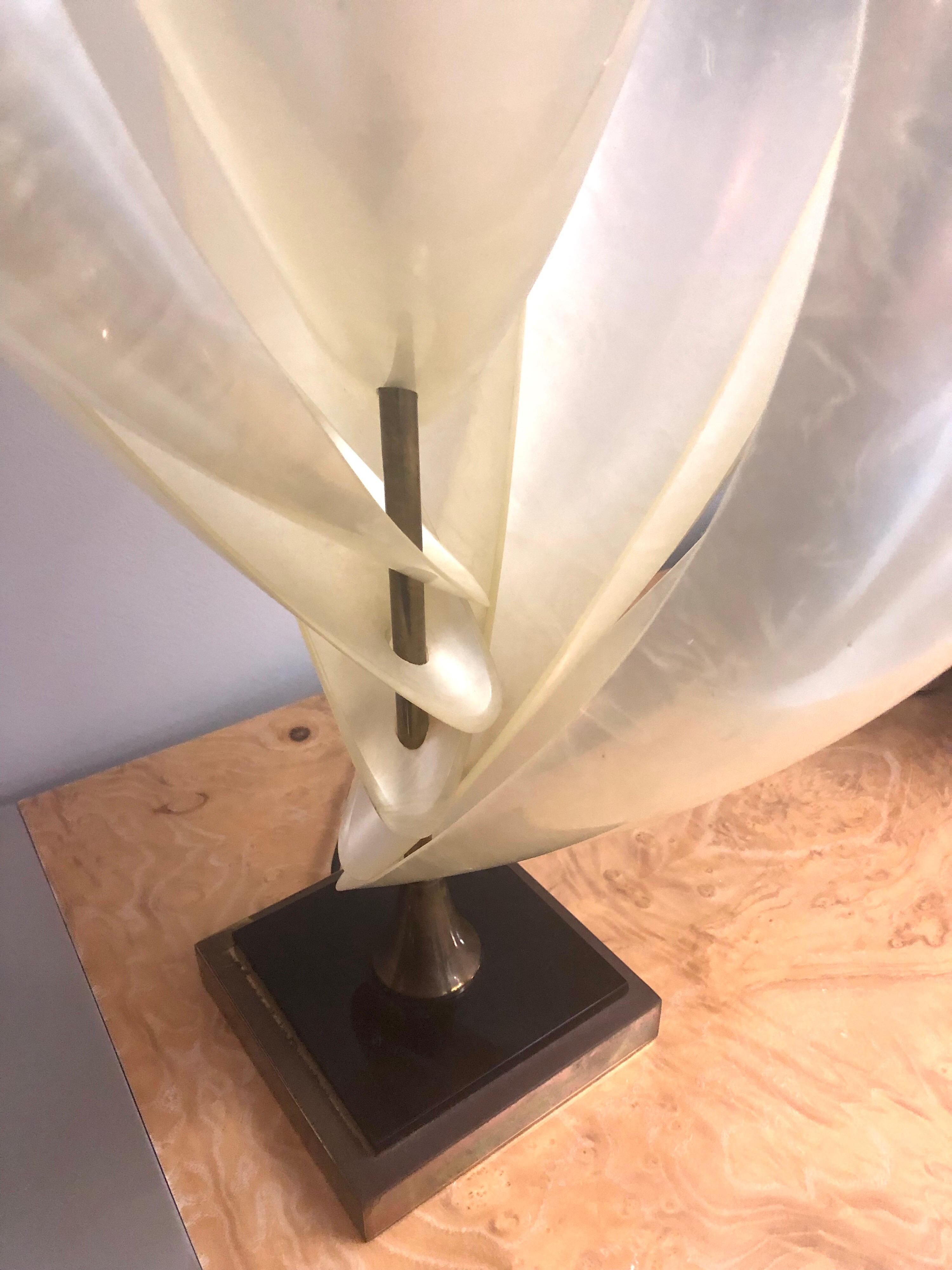 Rougier Monumental Pair of Modern Abstract Table Lamps, 1980s at 1stDibs